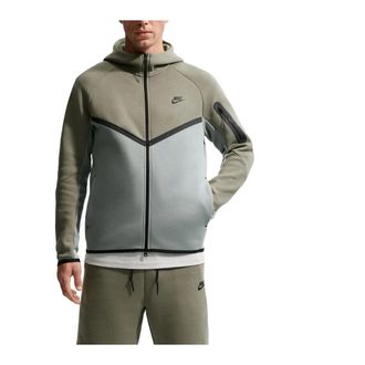 Nike Tech Fleece Windrunner Full-Zip Hoodie - - Sport - Herren - Gr&uuml;n - L