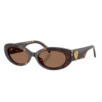Dolce & Gabbana Ovale Sonnenbrille - - Accessories - Damen - Braun - 53 MM