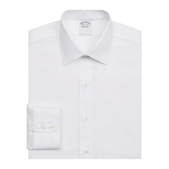 Brooks Brothers Homme, Chemises, Blanc, Taille: L Chemise habill&eacute;e Regent Regular Fit Stretch Supima Cotton Non-Iron Twill &agrave; col Ainsley