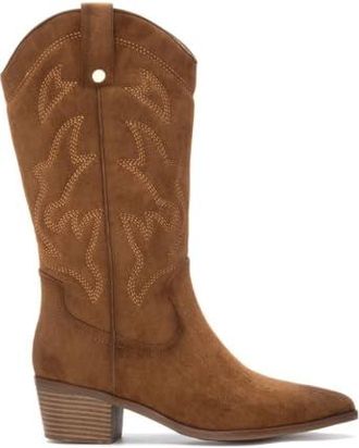 Xti Bottes de cowboy Femme Camel - Chaussures confortables et polyvalentes - Mode décontractée - Modèle 14430802 (Taille40)