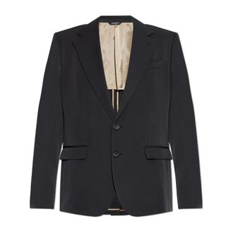 Dolce & Gabbana Homme, Vestes, Noir, Taille: M Wool Blazer