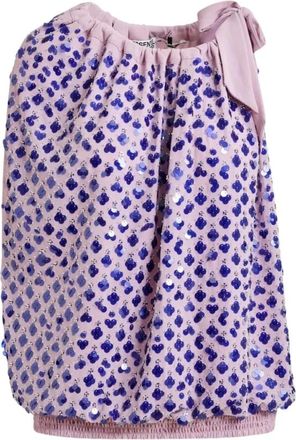 Essentiel Femme, Blouses et Chemises, Violet, Taille: 40 FR Jocelyn Sequin Smocked Top