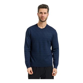 A|X Armani Exchange Homme, Pulls, Bleu, Taille: S Geometric Jacquard Sweater