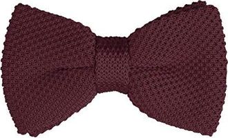Allegra K Noeuds Papillon Pré-Noués Pour Hommes Femmes Noeud Papillon Tricoté Noeud Papillon Tricoté Solide Réglable Bordeaux Taille unique