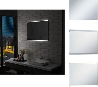vidaXL LED-Badspiegel mit Ber&uuml;hrungssensor 80x60 cm - LED-Spiegel - Badezimmer Spiegel - Kosmetikspiegel - Spiegelschrank - Beleuchteter Spiegel