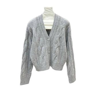 Generic Cardigan dhiver &agrave; manches longues pour femme - Col en V - Simple - Ample - Boutonnage simple, gris, Taille XS