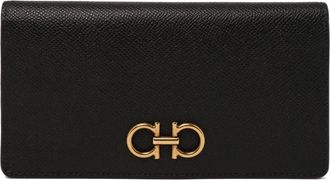 Ferragamo Femme, Accessoires, Noir, Taille: ONE Size Gancini Wallet