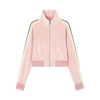 Palm Angels Crop Track Jacket - - Sport - Damen - Rosa - S