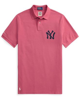 Ralph Lauren Piqu&eacute;-Poloshirt mit New York Yankees-Stickerei in