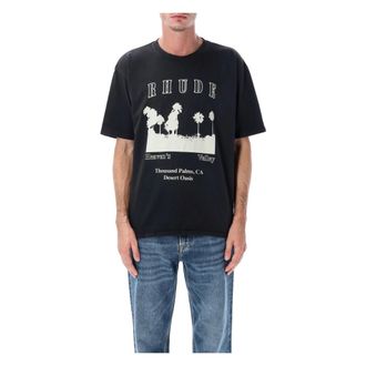 Rhude Homme, Tops, Noir, Taille: L T-Chemises