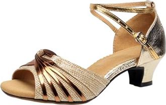 Generic Chaussures De Danse Latine Femme Ouverte Latine Tango Valse Fête Sociale Salle De Bal Ballroom Sandales De Danse Pour Femmes Avec Talon Paillettes Mod