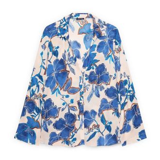 Fiorella Rubino Damen, Blusen & Hemden, Blau, 6XLGr&ouml;&szlig;e
