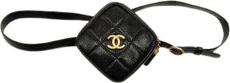 Chanel Sac banane matelass&eacute; vintage Pre-owned - Femme - Pre-owned - Noir - Taille: ONE Size