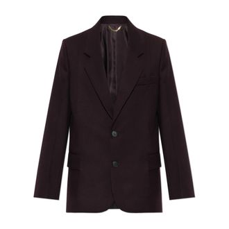 Victoria Beckham Wollblazer mit doppelreihiger Bel&uuml;ftung - - Jackets - Damen - Rot - S