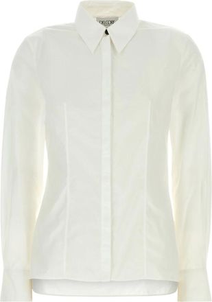 Del Core Femme, Blouses et Chemises, Blanc, Taille: 36 FR Chemise ajust&eacute;e