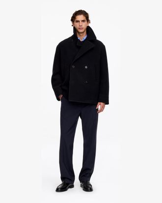 Arket Cabanjacke Aus Wollmischung -Blau