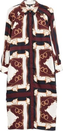 Ralph Lauren Femme, Robes, Multicolore, Taille: 36 FR Luxe Twill Midi Shirtdress