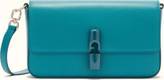 Furla Iride Umh&auml;ngetasche S Amatore Blue Blau Strukturiertes Leder Damen