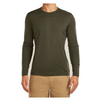Icebreaker 200 Oasis Long Sleeve Crewe - Homme - Sport - Vert - Taille: XL