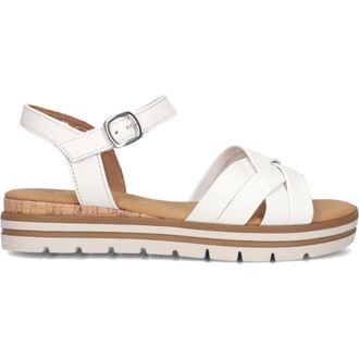 Gabor Flache Sandalen mit Plateausohle - - Shoes - Damen - Wei&szlig; - 40 1/2 EU