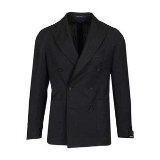 Tagliatore Montecarlo Doppelreihige Jacke - - Jackets - Herren - Blau - 3XL