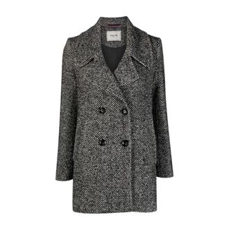 Palt&ograve; Schwarze M&auml;ntel f&uuml;r M&auml;nner - - Jackets - Damen - Schwarzk - M