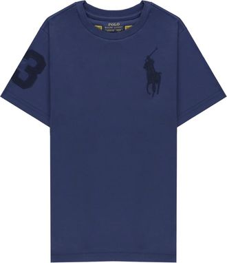 Ralph Lauren Homme, Tops, Bleu, Taille: L Pony Embroidered Cotton T-Shirt