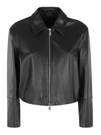 Dondup Blouson En Cuir - Noir
