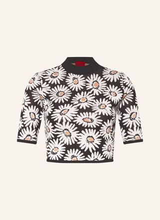HUGO BOSS Hugo Strickshirt Slipina weiss