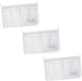 Angoily 3 St&uuml;ck Teiliges K&uuml;hlschrank H&auml;ngende Aufbewahrungstaschen Netzbeutel mit Doppelkammer Wiederverwendbar Bel&uuml;ftet Klassifizierte Lagerung f&uuml;r Gefrierfa