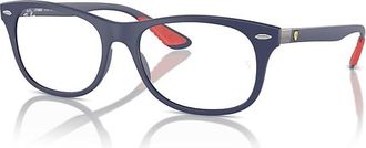 Ray-Ban Rb7307m Optics Scuderia Ferrari Collection Blau Fassung Klar Glas Polarisiert 52-17