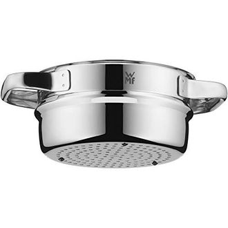 WMF Compact Cuisine Gemüse-/ Kartoffeldämpfer 24 cm, Dampfgarer Einsatz für Topf, Dämpfeinsatz Cromargan Edelstahl, spülmaschinengeeignet