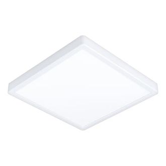 Eglo connect.z Plafonnier LED connect&eacute; pour salle de bains Fueva 6-Z, 39 x 39 cm, ZigBee, App et commande vocale Alexa, blanc chaud-blanc froid, intensit&eacute; 