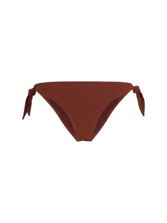 Brunello Cucinelli High-Rise Tie-Side Swimsuit Bottom - Red
