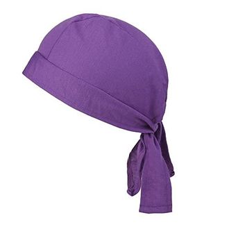 Generic Chapeau pliable fait &agrave; la main en coton imprim&eacute; chimioth&eacute;rapie perte chapeau petite t&ecirc;te, violet, Taille unique