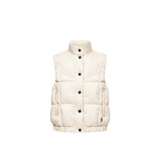 Moncler Moncler Doucy Square-quilted Down Gilet, Women, White, Size: 0