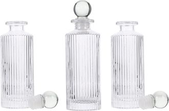 BESPORTBLE HOODANCOS 3 St&uuml;ck Teiliges Aromatherapie Flaschen aus Glas Nachf&uuml;llbare Diffusor Flaschen mit Breitem Mund Rutschfestem Boden f&uuml;r Duft&ouml;le und Raumdeko