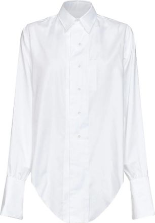 Maison Margiela Femme, Blouses et Chemises, Blanc, Taille: 34 FR Chemise en coton