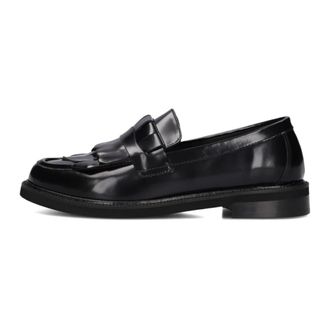 Stefano Lauran Schwarze Lederloafers f&uuml;r Herbst/Winter - - Shoes - Damen - Schwarzk - 38 EU