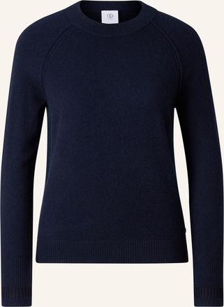 Bogner Schurwoll-Kaschmir-Pullover Vanessa blau