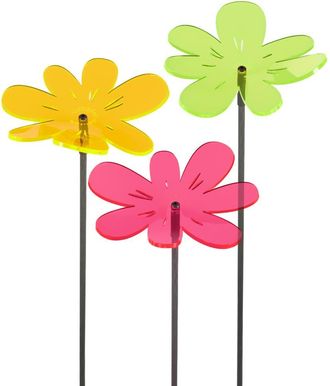 Cazador-del-Sol das Original | NEA tres - Medio - Wavy | 3 Stück | geschwungener Sonnenfänger kunterbunt | Durchmesser 15 cm | Höhe 120 cm