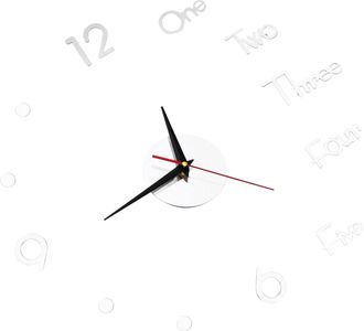 Valiclud DIY Acryl Wanduhr Leise Rahmenlos Einfach Kleben Verstellbarer Modernes Design Für Wohnzimmer Büro Wanddekor