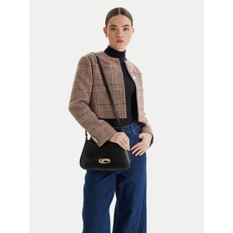 Calvin Klein Handtasche Calvin Klein Hardware Flap Medium Crossbody LV04F3401G Schwarz