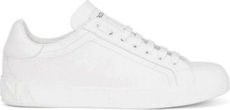 Dolce & Gabbana Homme, Chaussures, Blanc, Taille: 42 1/2 EU Calfskin Portofino Baskets