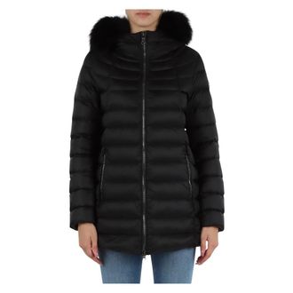 Colmar Gepolsterte Deluxe Pelzdetail Jacke - - Jackets - Damen - Schwarzk - 2XS