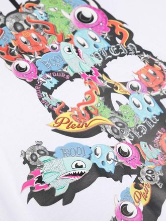 Philipp Plein Skull-Graphic Cotton T-shirt - White