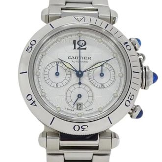 Cartier Montre vintage doccasion - Homme - Pre-owned - Blanc - Taille: ONE Size