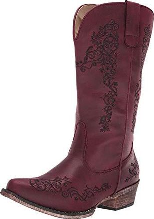 Roper Bottes Riley Scroll pour femme, Rouge, 39 EU