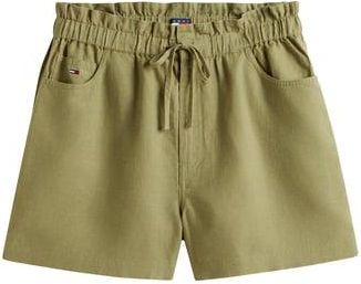 Tommy Hilfiger Bermuda court en lin et coton m&eacute;lang&eacute;