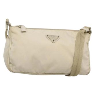 Prada Sac bandouli&egrave;re en nylon Pre-owned - Femme - Pre-owned - Beige - Taille: ONE Size